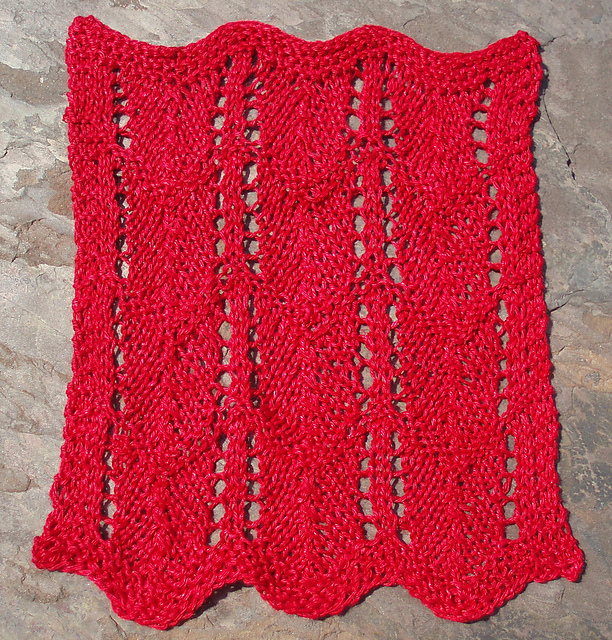 Ravelry: Pearl Barred Scallop Cloth pattern by Rainy Kimbrough