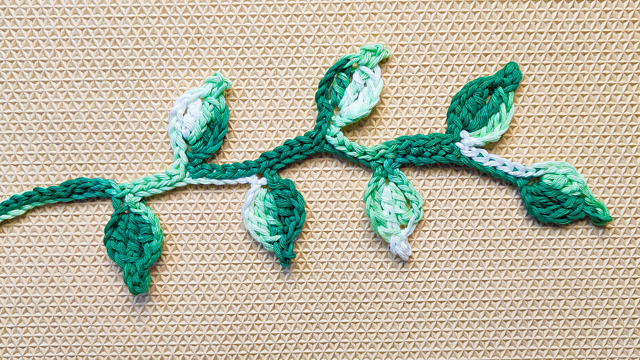 Ravelry: Easy Leaf Branch pattern by Rajeshwari Singh