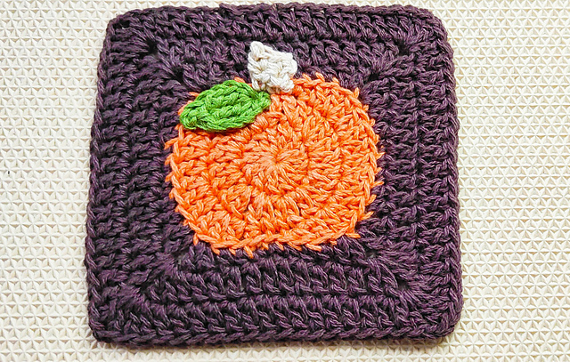 Ravelry: Easy Pumpkin Square pattern by Rajeshwari Singh