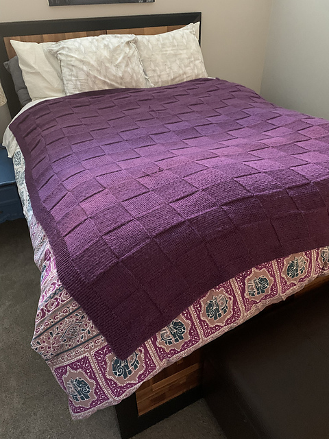 Ravelry: Easy-Peasy Squares Blanket pattern by Kelly McCraw