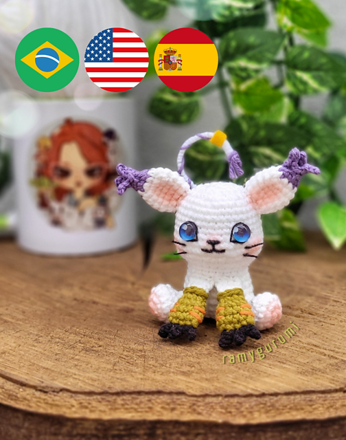 Ravelry: Tailmon (Digimon) pattern by Isabella Ferro