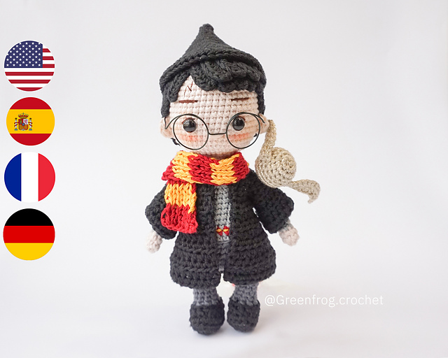 Ravelry: Amigurumi wizard doll : Harry pattern by Thuy Anh