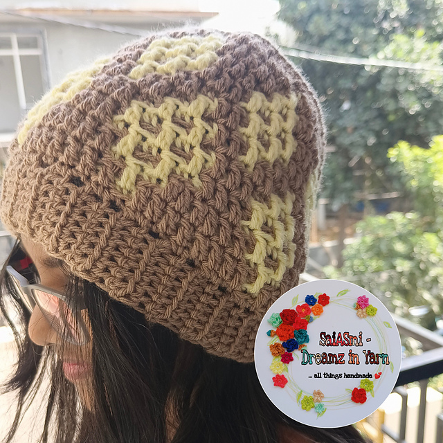 Ravelry: Diamonds in the Rough Beanie pattern by Rashmi Binu