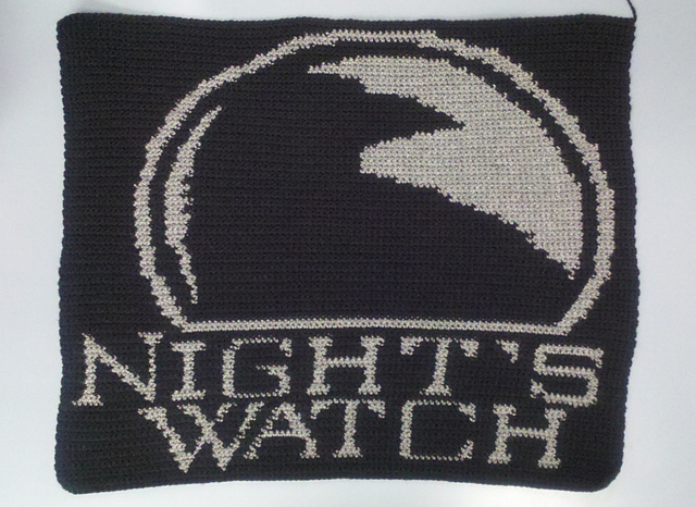 Ravelry: Night's Watch banner (Game of Thrones) pattern by Rayann Schell