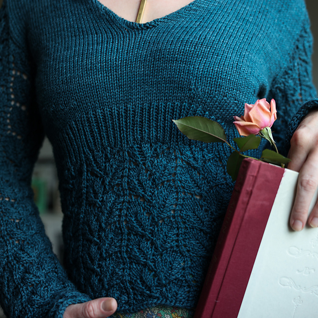 Ravelry: Elm Lace Pullover pattern by Robin MacAllister