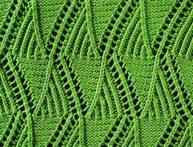 Ravelry: Mountain Peaks Knit Stitch Pattern pattern by craftcookie