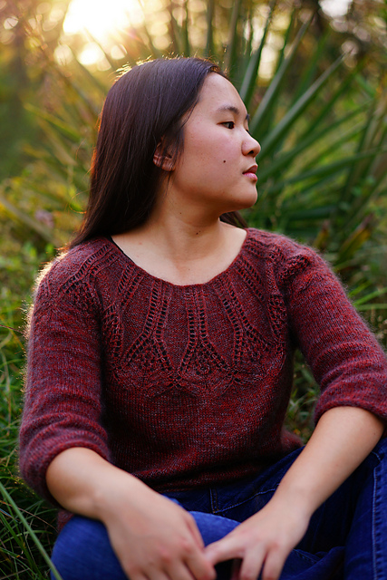 Ravelry: Hoa Sen Pullover pattern by Ruth Nguyen