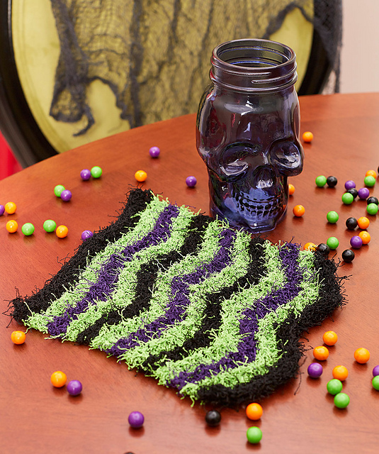 Ravelry: Spooky Stripes Scrubby pattern by Michele Wilcox