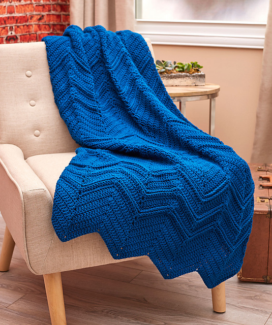 Ravelry: Elegant Ripples Throw pattern by Jessie Rayot