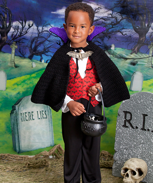 Ravelry: Young Vampire Cape pattern by Sharon Mann