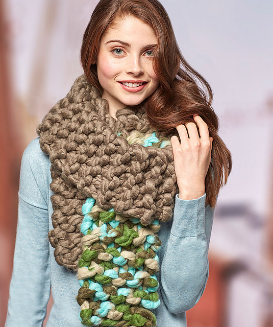 Ravelry: Color Dip Scarf pattern by Michele Maks