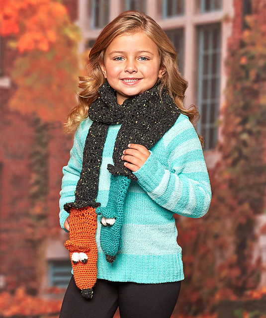 Ravelry: Child's Crochet Puppet Scarf pattern by Nancy Anderson