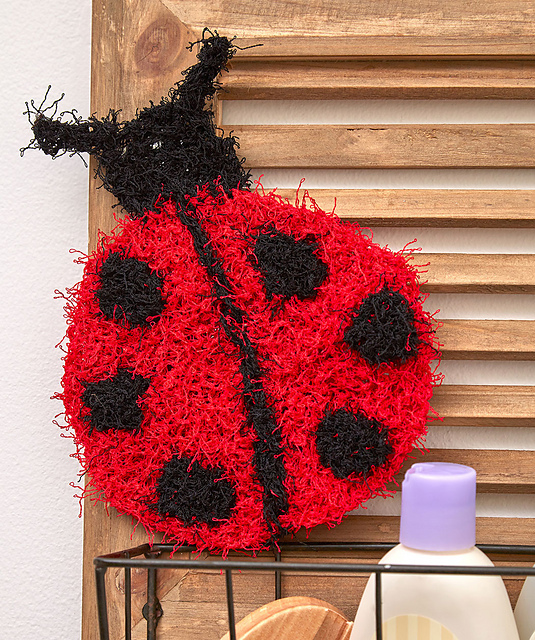 Ravelry: Lucky Ladybug Scrubby pattern by Rebecca J. Venton