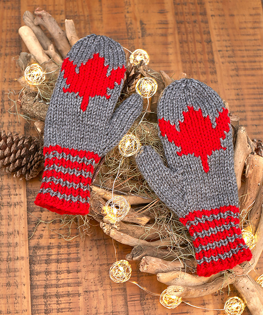 Ravelry: Maple Leaf Mittens pattern by Cathy Payson