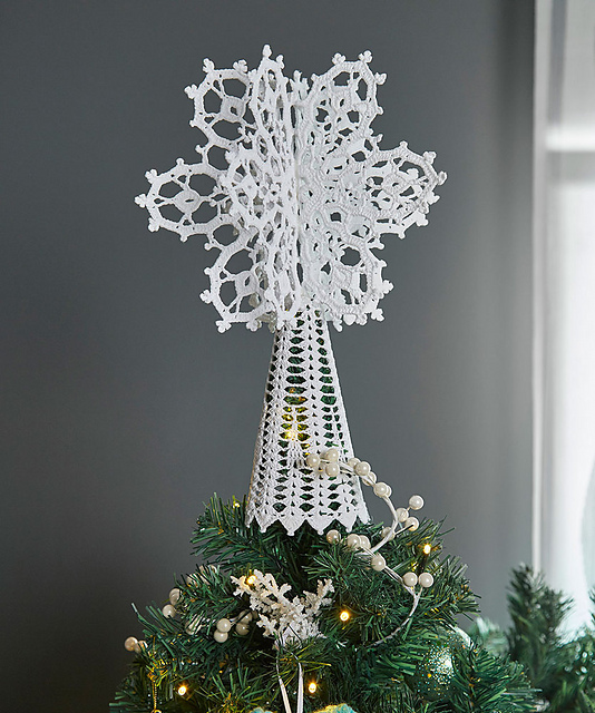 Ravelry: Lacy Joyful Tree Topper pattern by Kathryn White