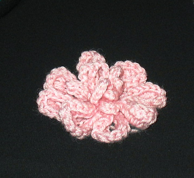 Ravelry: Pink Curly Flower pattern by Jie