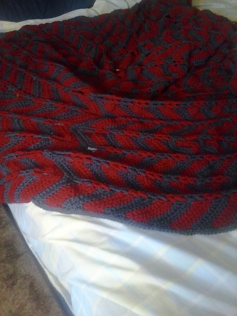 Ravelry: kaeBeth's Jacob’s Ladder Ripple Afghan