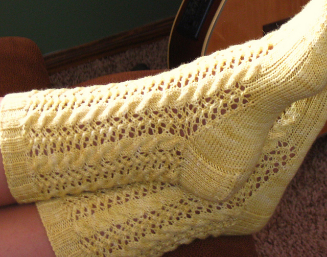 Ravelry: Spring Haze Socks pattern by Cynthia Levy