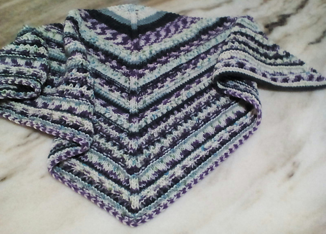 Ravelry: ren122029's Textured Triangle Shawl