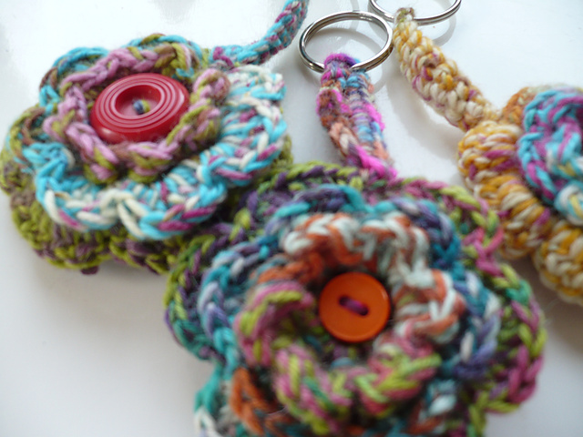 Ravelry: renee-ellen's Flower Key Chain