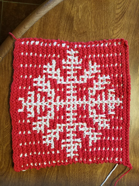 Ravelry: Mosaic snowflake Dishcloth pattern by Yarnspirations Design Studio