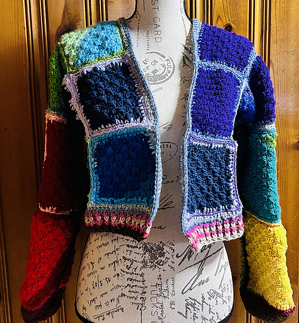 Ravelry: Scrap Yarn Jacket pattern by Jasmine Kennon