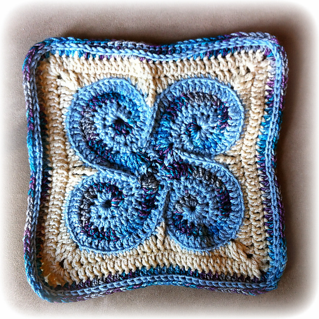 Ravelry: Swirly Square pattern by Samantha Enns