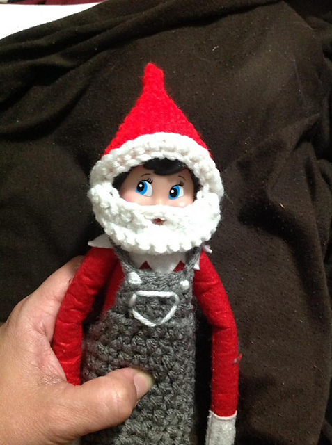 Ravelry: Elf or Santa hat with beard for the Christmas elf pattern by ...