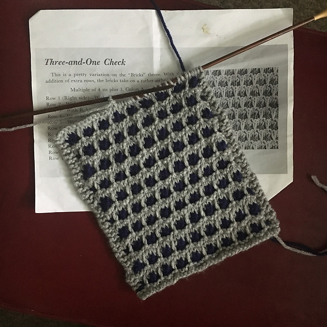 Ravelry: Three-and-One Check pattern by Barbara G. Walker