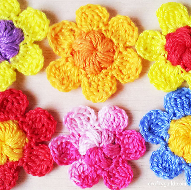 Ravelry: Crocheted Spring Flowers pattern by Rhea Papellero