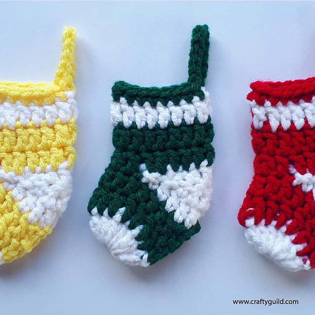 Ravelry: Christmas Stocking Ornaments pattern by Rhea Papellero