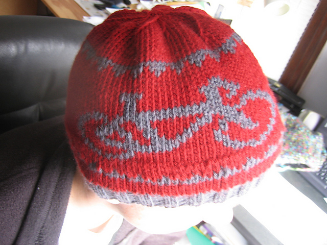 Ravelry: Tom's Doubleknit Bicycle Hat pattern by Rhiannon Rose