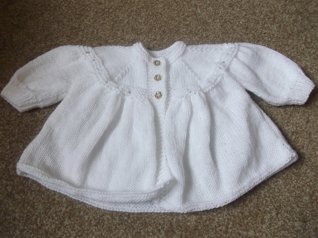 Ravelry: 4 ply plain matinee jacket pattern by Glenwell Associates Ltd.