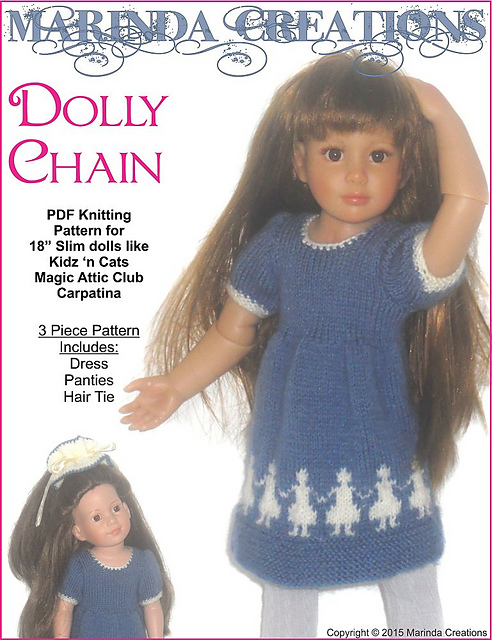 Ravelry: DOLLY CHAIN For KnC Dolls pattern by Marinda Creations