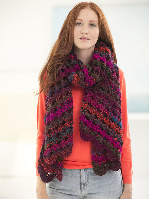 Ravelry: Mantra Shawl pattern by Lion Brand Yarn