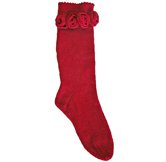 Ravelry: Christmas Stocking - 04 red roses pattern by Roberta Rosenfeld ...