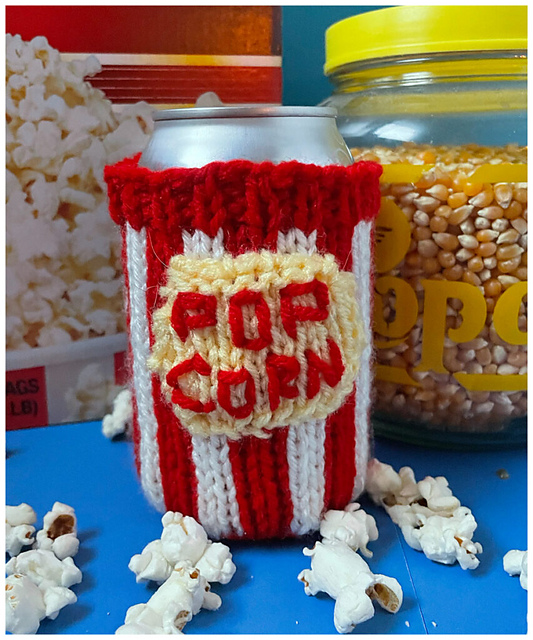 Ravelry: Popcorn Can Cozy pattern by Robin Smallwood