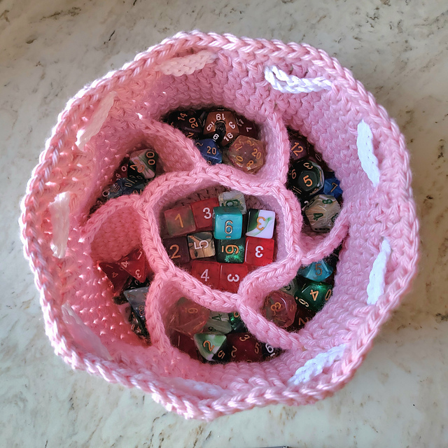 Ravelry: Wildflower Dice Bag pattern by Alyssa P
