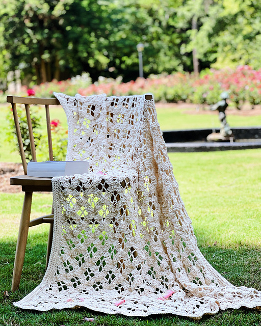 Ravelry: Rose Trellis Throw pattern by Rohn Strong