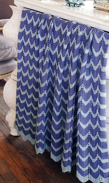 Ravelry: Lacy Year-Round Ripple Afghan pattern by Melissa Leapman