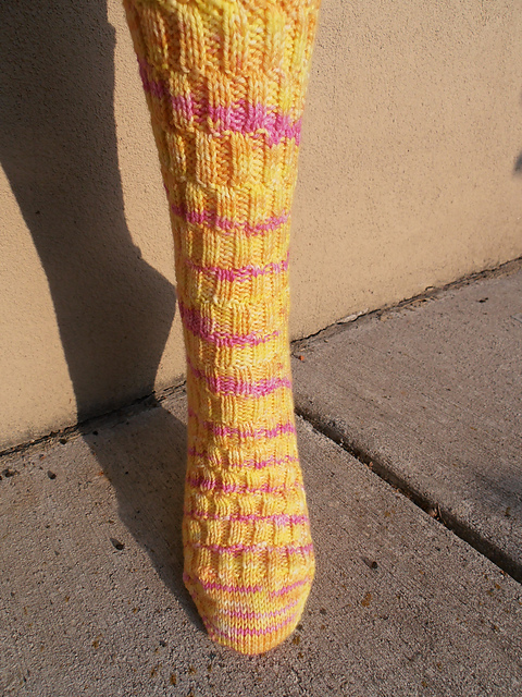 Ravelry: Stacked Rib Socks pattern by Kate Poe