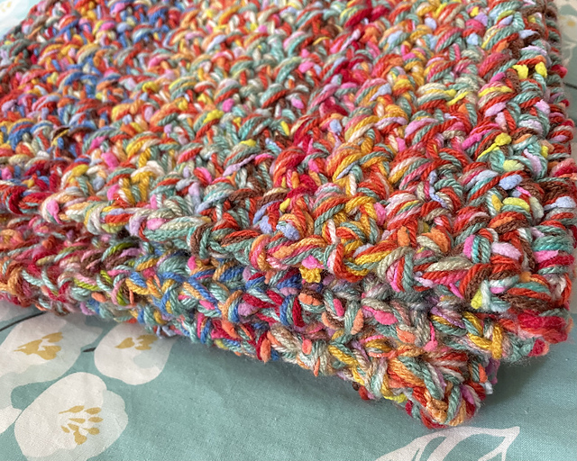 Ravelry: rosyretro's Linen Stitch Scrap Rug 2