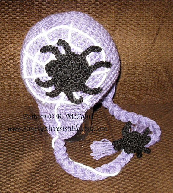 Ravelry: Spider Web Beanie and Earflap Hat pattern by Ruth McColm