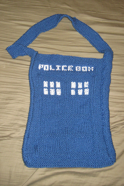 Ravelry: TARDIS Bag pattern by ConnieLene Johnston