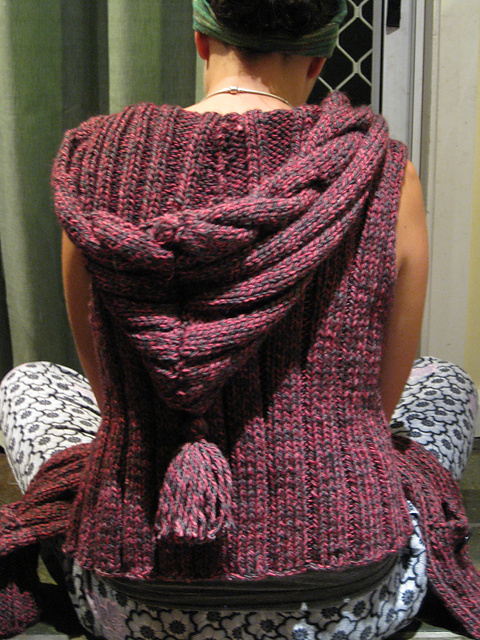 Ravelry: Hoodie Scarf Vest in Inca pattern by Patons Australia