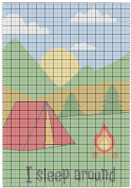 Ravelry: Camping Adventures graphgan pattern by Kelly Brogdon