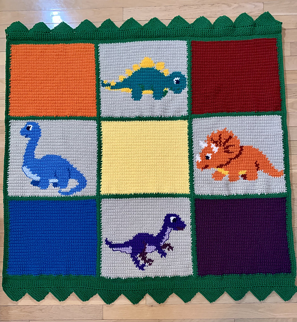 Ravelry: Dinosaur Graphs pattern by Heather Craig