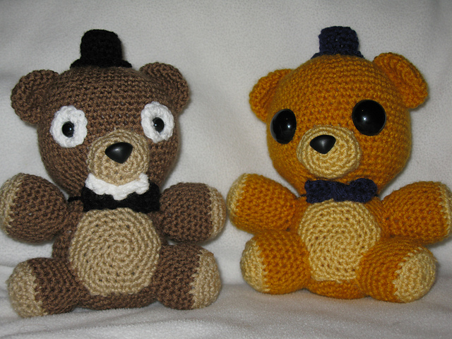 Ravelry: Freddy And Golden Freddy pattern by Ace Koji Lee