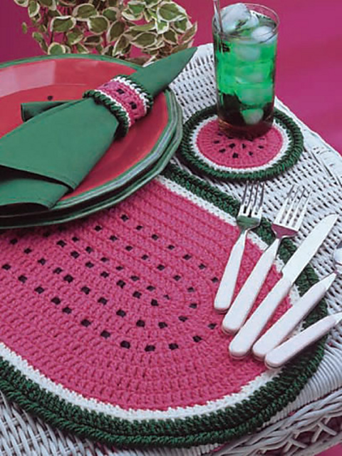 Ravelry: Watermelon Place Mat pattern by Nanette M. Seale