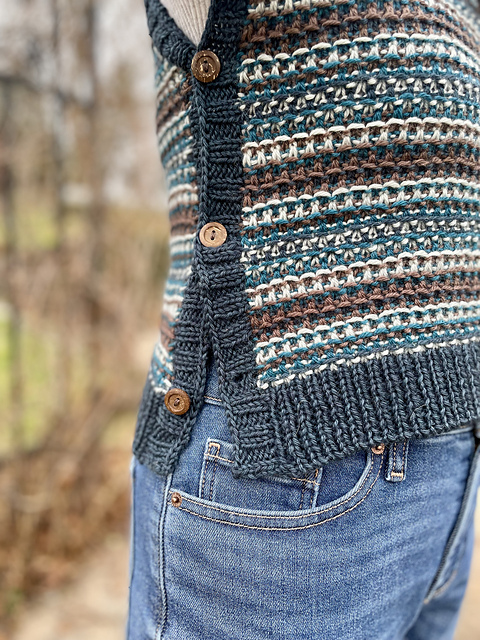 Ravelry: Sprig Slipover Vest pattern by Sarah Opie